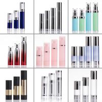 China 15ml 30ml 120ml Frosted Airless Cosmetic Pump Bottle Offset Printing for sale