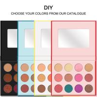 China 12colors Empty Eye Shadow Palette cuatomized palette with mirror for sale