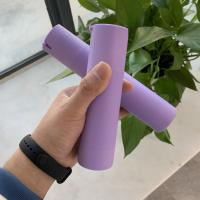 China PET Purple Twist Up Airless Lotion Pump Bottle 80ml 100ml 120ml for sale