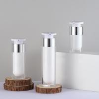 China Screen Printing ABS Lock Pump 30ml Airless Bottle Cosmetic Packaging for sale