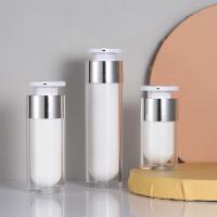 China Screen Printing ABS Lock Pump 30ml Airless Bottle Cosmetic Packaging for sale