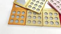 China OEM ODM Empty Magnetic Eyeshadow Palette Pans UV Coating Varnishing for sale
