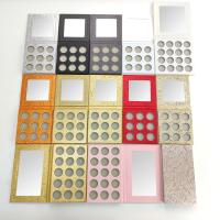 China OEM ODM Empty Magnetic Eyeshadow Palette Pans UV Coating Varnishing for sale