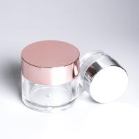 China Transparent 1oz 2oz 4oz Rose Gold PETG Cream Jar 7g 10g for sale