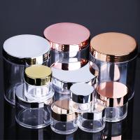 China Transparent 1oz 2oz 4oz Rose Gold PETG Cream Jar 7g 10g for sale