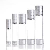 China PET Round 4oz Clear Airless Pump Lotion Bottle 50ml 100ml for sale