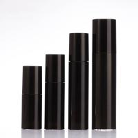 China OEM PET Black Airless Lotion Pump Bottle 15ml 30ml 80ml for sale