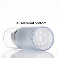 China Round Transparent Vacuum Pump Bottle Cosmetic 30ml 50ml 90ml for sale