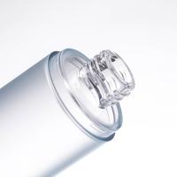 China Round Transparent Vacuum Pump Bottle Cosmetic 30ml 50ml 90ml for sale