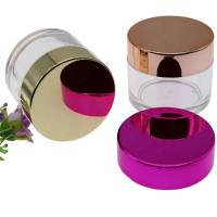 China 0.5oz 1oz 2oz Empty Face Cream Jar Eye Cream Jar Silk Screen Printing for sale