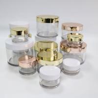 China ABS Face Cream PET Plastic Jar With Plastic Lid 2Oz  4Oz 8Oz for sale
