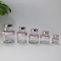 China ABS Face Cream PET Plastic Jar With Plastic Lid 2Oz  4Oz 8Oz for sale