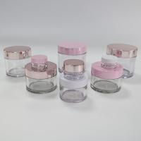 China ABS Face Cream PET Plastic Jar With Plastic Lid 2Oz  4Oz 8Oz for sale