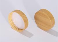 China Frosted Cosmetic Round Acrylic Jars With Bamboo Lids 7g-10g for sale