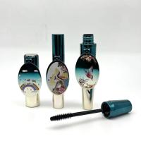 China 8ml ABS Green Mascara Tube Eyelash Tube Bottle With Mirror for sale