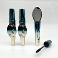 China 8ml ABS Green Mascara Tube Eyelash Tube Bottle With Mirror for sale