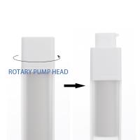 China Screen Printing ABS Airless Lotion Pump Bottle With Pump 15ml for sale
