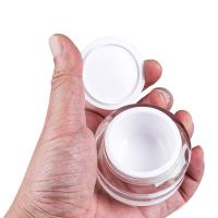 China OEM ODM Plastic Face Cream Jar 50g Cosmetic Jars Silk Screen Printing for sale