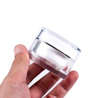 China OEM ODM Plastic Face Cream Jar 50g Cosmetic Jars Silk Screen Printing for sale