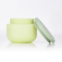 China Green Recyclable 0.5 Oz Face Cream Jar With Lid Hot Stamping for sale