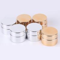 China UV Gold Face Cream Jar 8 Oz Plastic Jars With Gold Lids for sale