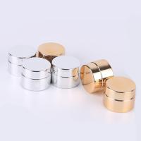 China UV Gold Face Cream Jar 8 Oz Plastic Jars With Gold Lids for sale
