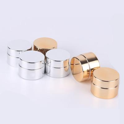 China UV Gold Face Cream Jar 8 Oz Plastic Jars With Gold Lids for sale