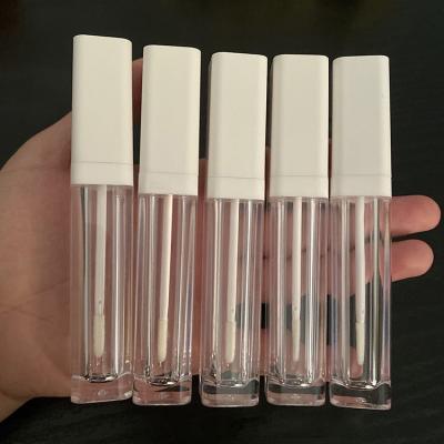 China ODM Logo Square Empty Lip Gloss Tube 6.5ML Open Mould Service for sale
