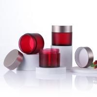 China 30ml 60ml 120ml 500ml Matte Colorful PS Plastic Cosmetic Jar 16oz For Nail Dip Powder for sale