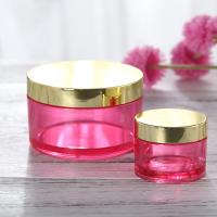 China Round Shape PS PET ABS 50ml Face Cream Jar With Mirror Gold Lid for sale
