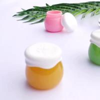 China Acrylic Plastic Frosting Plastic Cosmetic Jars with White Lid for Cream Lip scrub Container for sale