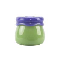 China Acrylic Plastic Frosting Plastic Cosmetic Jars with White Lid for Cream Lip scrub Container for sale