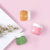 China Acrylic Plastic Frosting Plastic Cosmetic Jars with White Lid for Cream Lip scrub Container for sale
