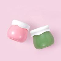China Acrylic Plastic Frosting Plastic Cosmetic Jars with White Lid for Cream Lip scrub Container for sale