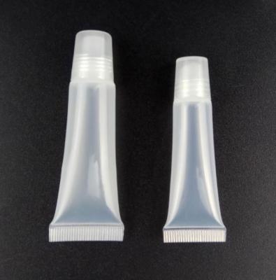China Oblique Neck 5ml 10ml White Lip Gloss Squeeze Tubes MSDS SGS for sale