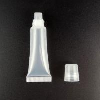 China Oblique Neck 5ml 10ml White Lip Gloss Squeeze Tubes MSDS SGS for sale