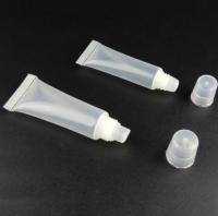 China Oblique Neck 5ml 10ml White Lip Gloss Squeeze Tubes MSDS SGS for sale