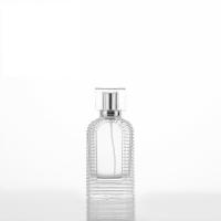 China Frost Matte 100ml Round Perfume Perfume Spray Bottle With Acrylic Cap for sale