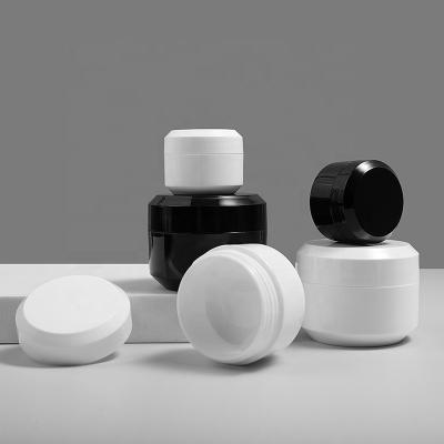China Large Stocks 5g 8g 15g 30g Plastic Cosmetic Jars With Line Cream Jars Customized for sale