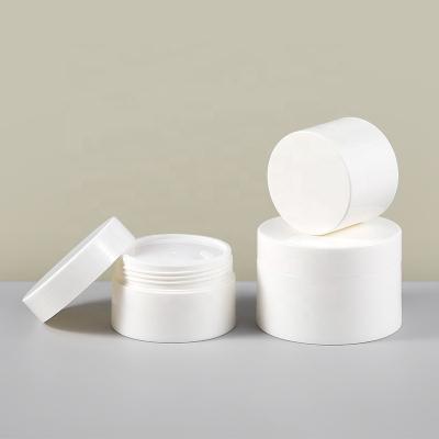 China 30g 50g 100g 120g 4oz Cream Packaging Clear Pet Plastic Cosmetic Jars With Plastic Lid for sale