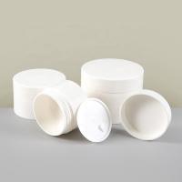 China 30g 50g 100g 120g 4oz Cream Packaging Clear Pet Plastic Cosmetic Jars With Plastic Lid for sale