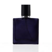 China Screw Cap Black 30ml Empty Glass Perfume Bottle 90mm Height for sale