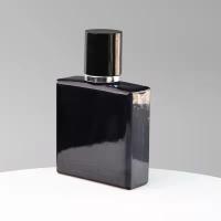 China Screw Cap Black 30ml Empty Glass Perfume Bottle 90mm Height for sale