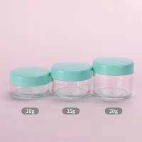 China Sub-Packaging Small Round 50g Plastic Cosmetic Jar Travel Sub-Bottling Cream Jar for sale