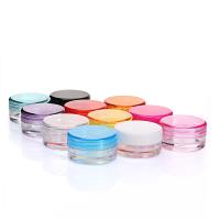 China SGS Portable 2g Plastic Cosmetic Jars Small Cosmetic Travel Pots for sale