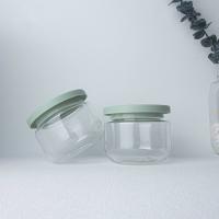 China Transparent 250ml Wide Mouth PS Plastic Containers For Body Scrubs for sale