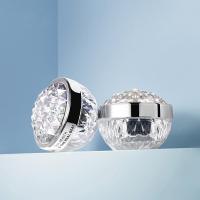 China Luxury 50G Diamond Acrylic Plastic Cosmetic Jars Sub Packaging for sale