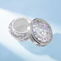 China Luxury 50G Diamond Acrylic Plastic Cosmetic Jars Sub Packaging for sale