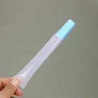 China Colorful Cap PP 15ml Clear Lip Gloss Squeeze Tube ODM Logo for sale