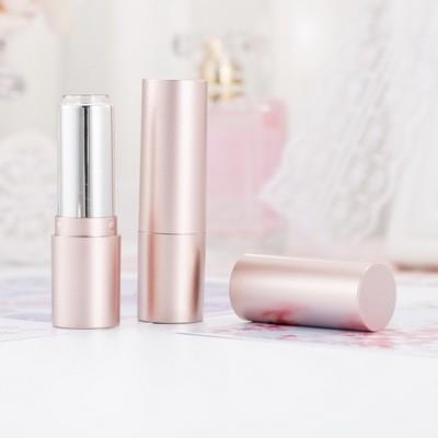 China Cosmetic Matte Rose Gold DIY Lipstick Tube Silk Screen Printing for sale